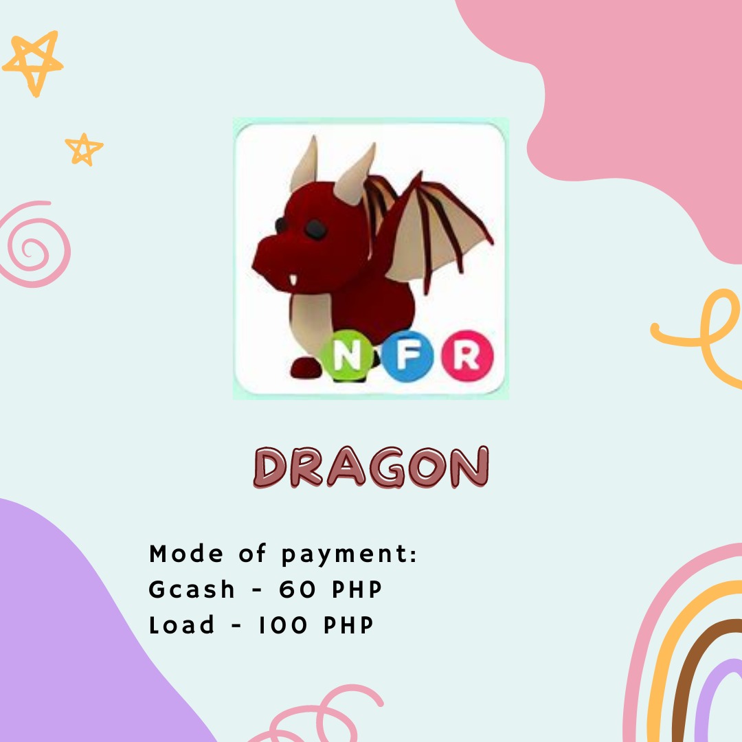 ADOPT ME NFR DRAGON (NEON FLY RIDE) on Carousell