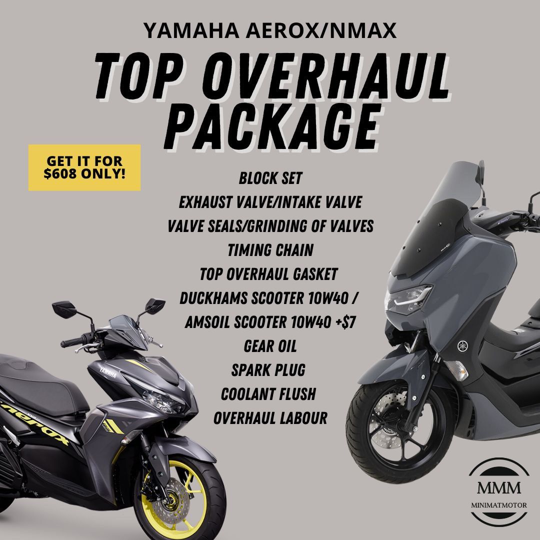 Yamaha Aerox & Nmax Major Repair Package, Motorcycles, Motorcycle ...
