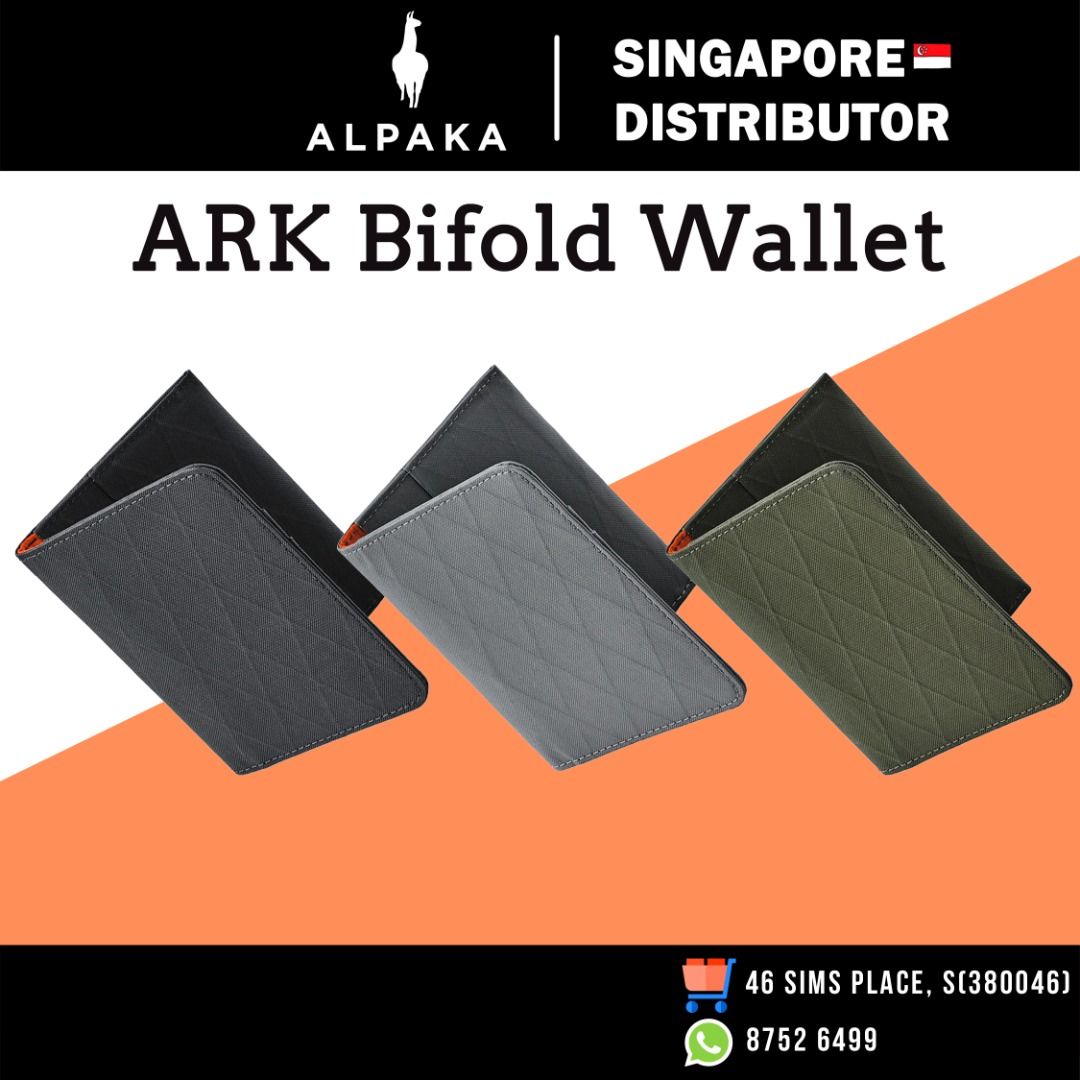 ALPAKA ARK Bifold Wallet Holds 12-14+ cards RFID Protected Weatherproof, UV Proof, Men's Fashion ...