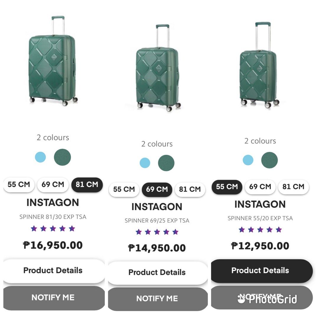 American Tourister by Samsonite Instagon Luggage Sage Green ...