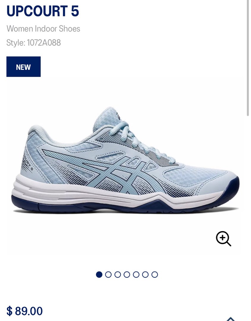ASICS UPCOURT 5 WOMEN INDOOR/COURT SHOES, Women's Fashion, Footwear, Sneakers on Carousell