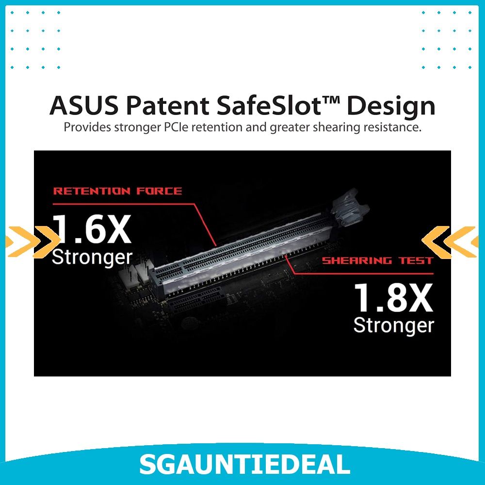 ASUS ROG STRIX Riser Cable PCI-E 3.0 x16 High Speed Flexible Extender ...