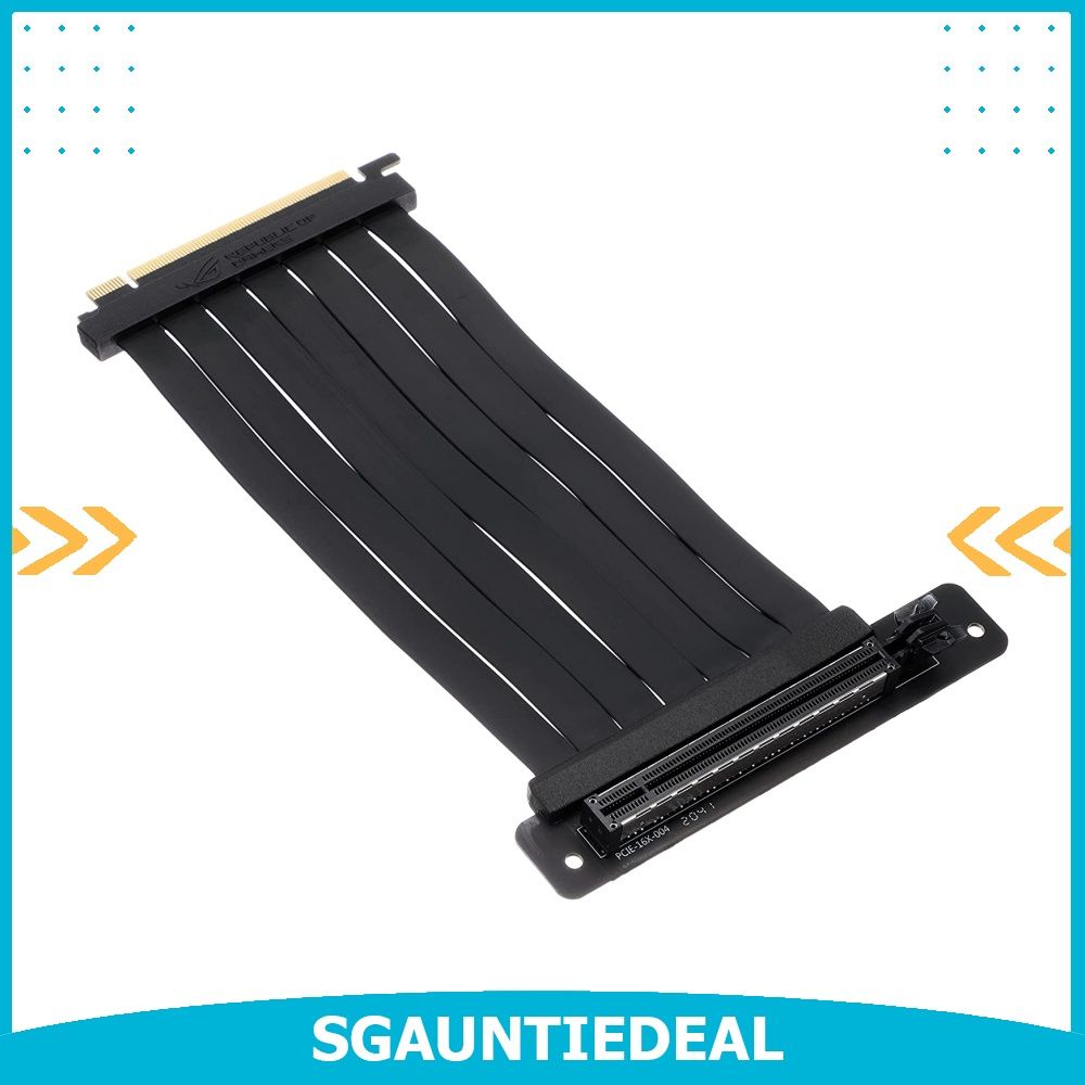 ASUS ROG STRIX Riser Cable PCI-E 3.0 x16 High Speed Flexible Extender ...