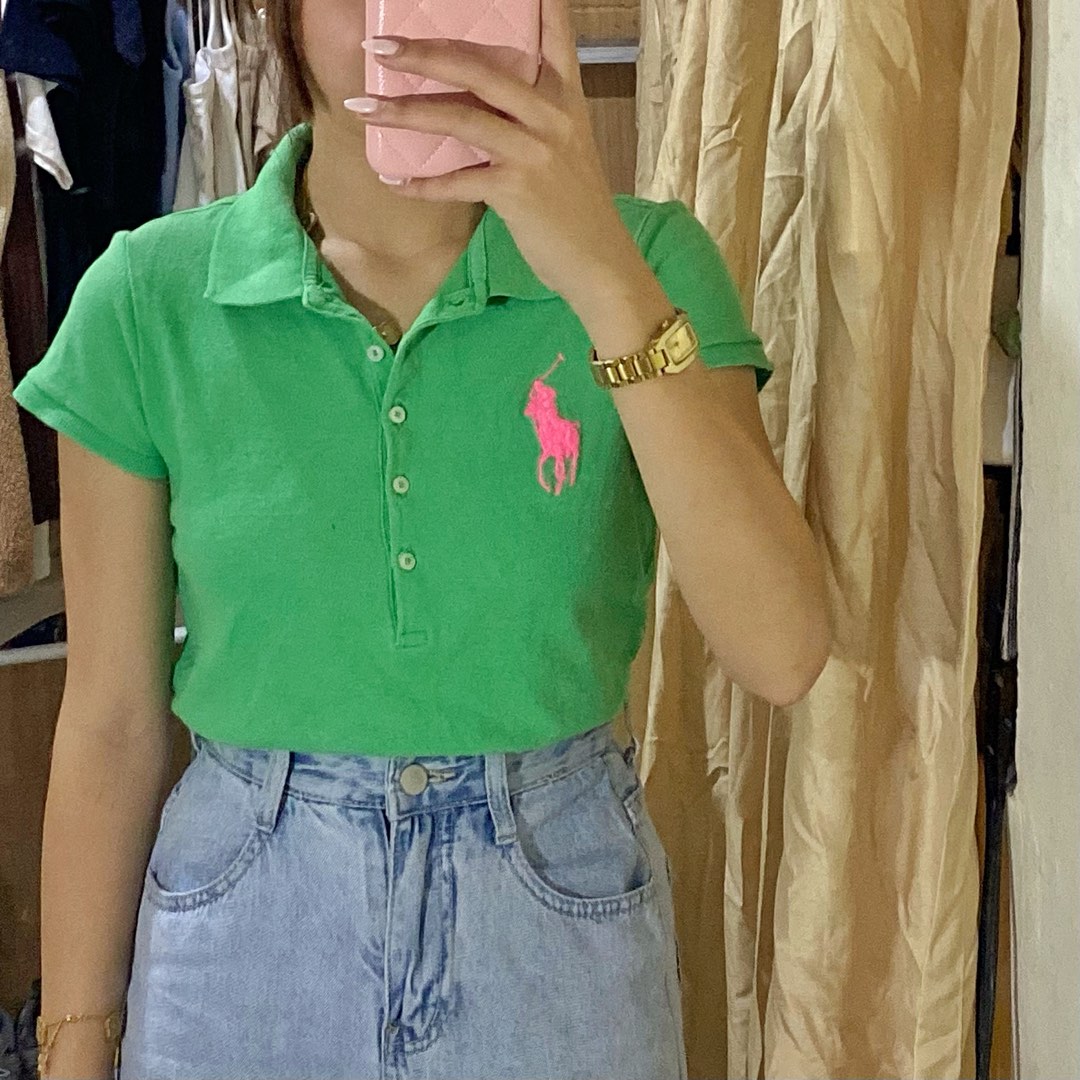 auth polo by ralph lauren green polo shirt, Men's Fashion, Tops & Sets, Tshirts & Polo Shirts on ...