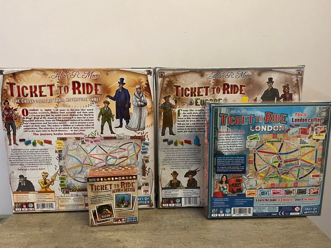 (authentic) Ticket to Ride Games - Ticket to Ride / Ticket to Ride ...