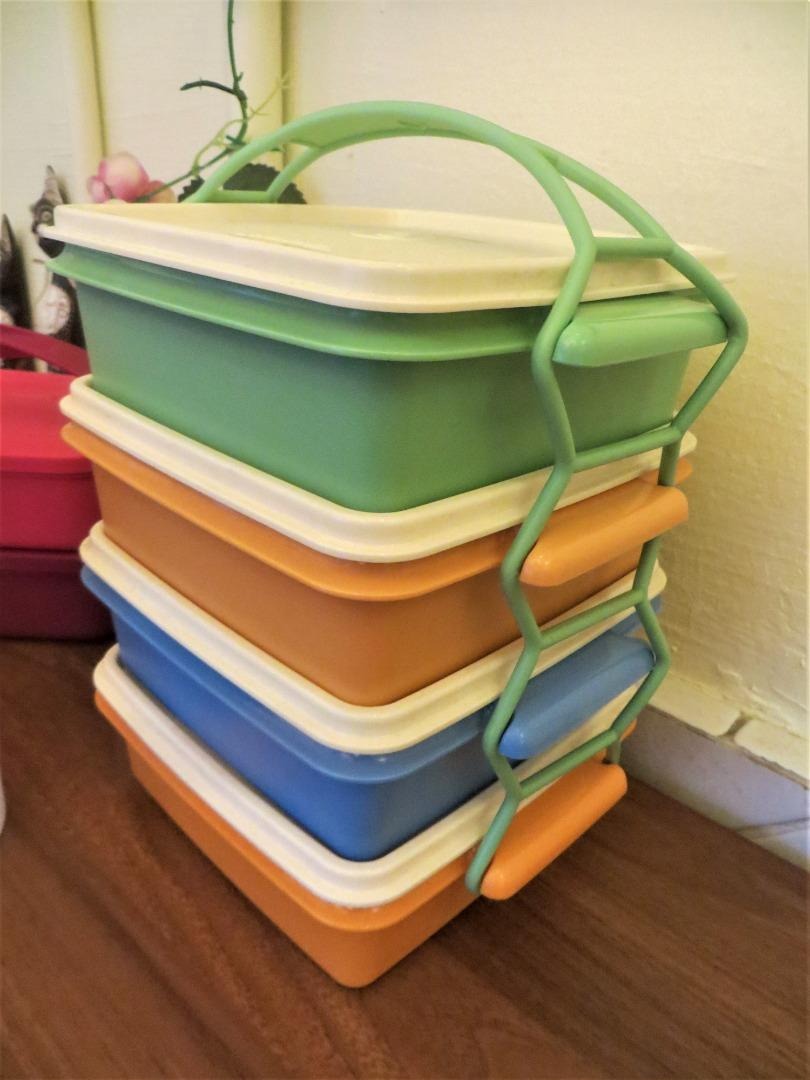 *Authentic Tupperware* ' Small Goody Box 4-tier Picnic Set with ...