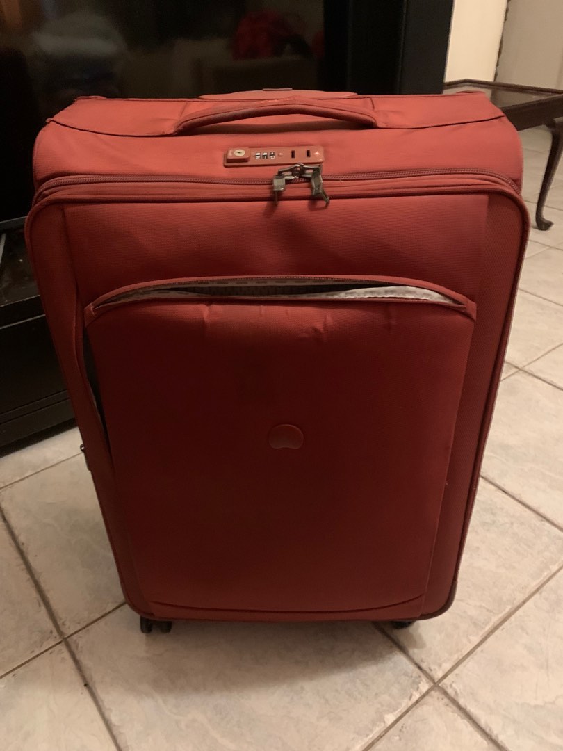 Authentic Used Delsey Paris Montmartre Air 77cm Large Softcase Red ...