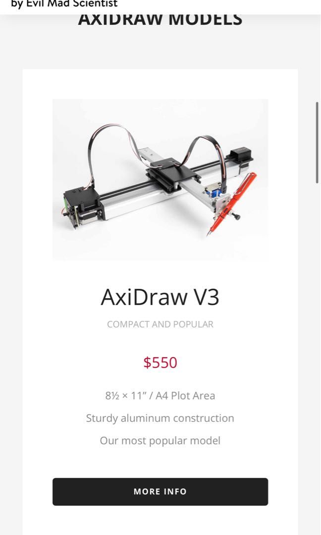 Axidraw V3 XY Plotter Handwriting Robot, Computers & Tech, Printers, Scanners & Copiers on Carousell
