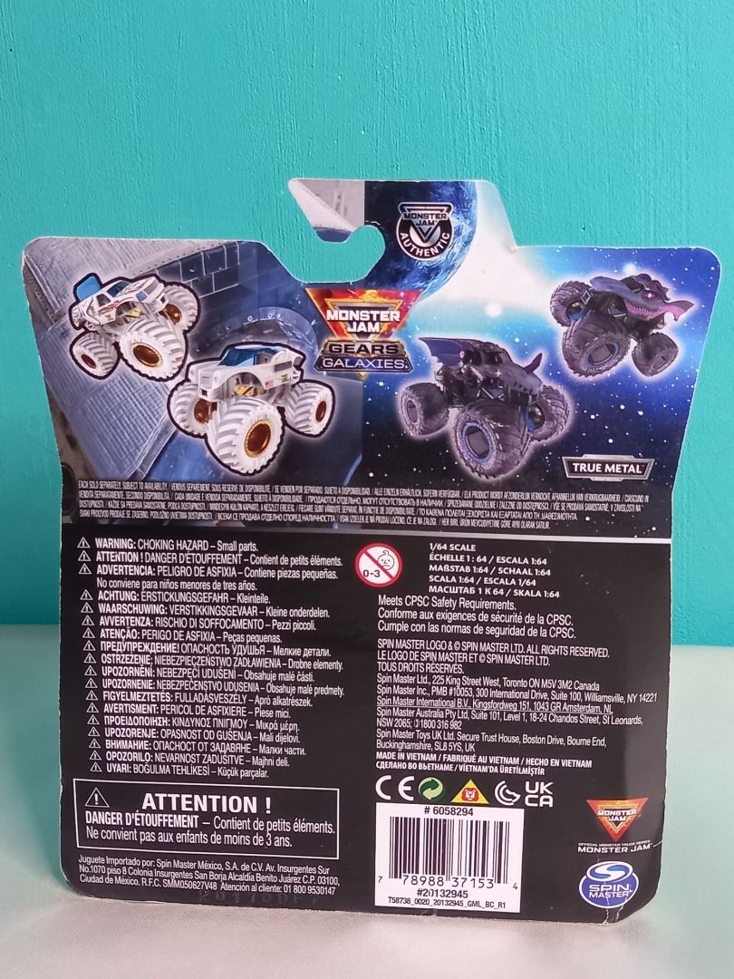 "Bakugan Dragonoid" Monster Jam Toy Truck Gears Galaxies Spin Master on ...