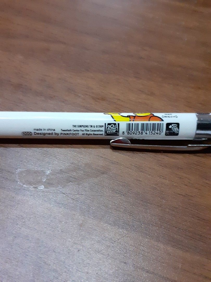 Bart simpson pen dan pensil mekanik, nos, Buku & Alat Tulis, Alat Tulis ...