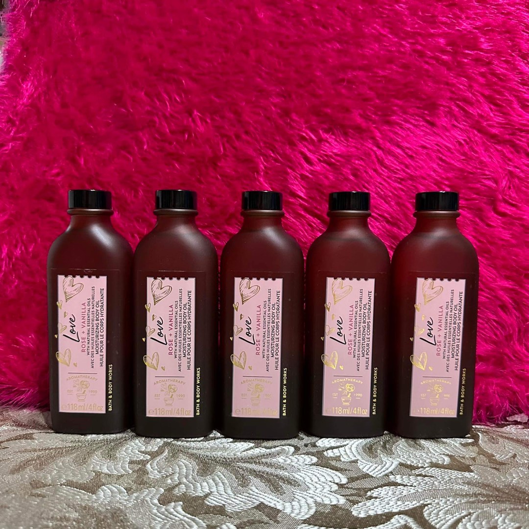 Bbw rose vanilla body oil, Beauty & Personal Care, Bath & Body, Body ...