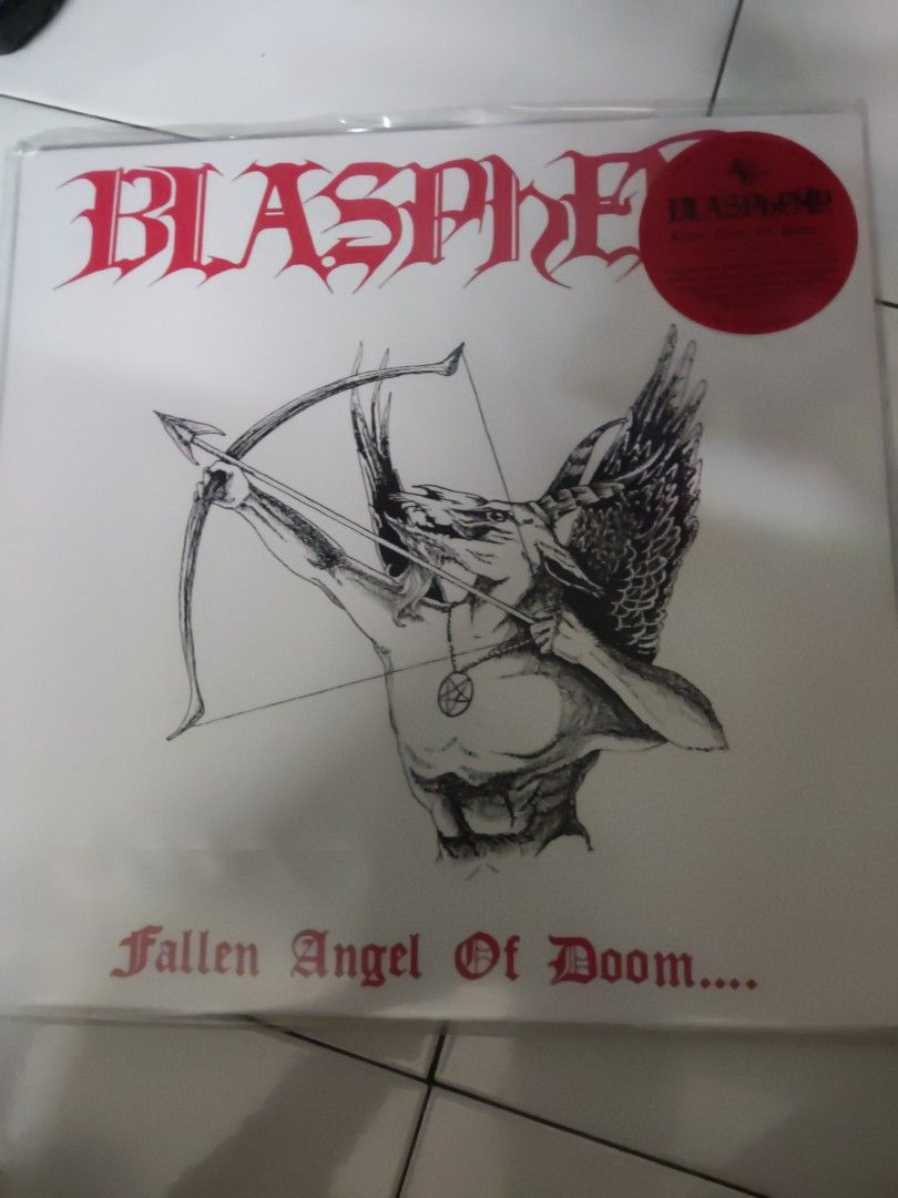 Blasphemy Fallen Angel Of Doom vinyl LP, Hobbies & Toys, Music & Media ...