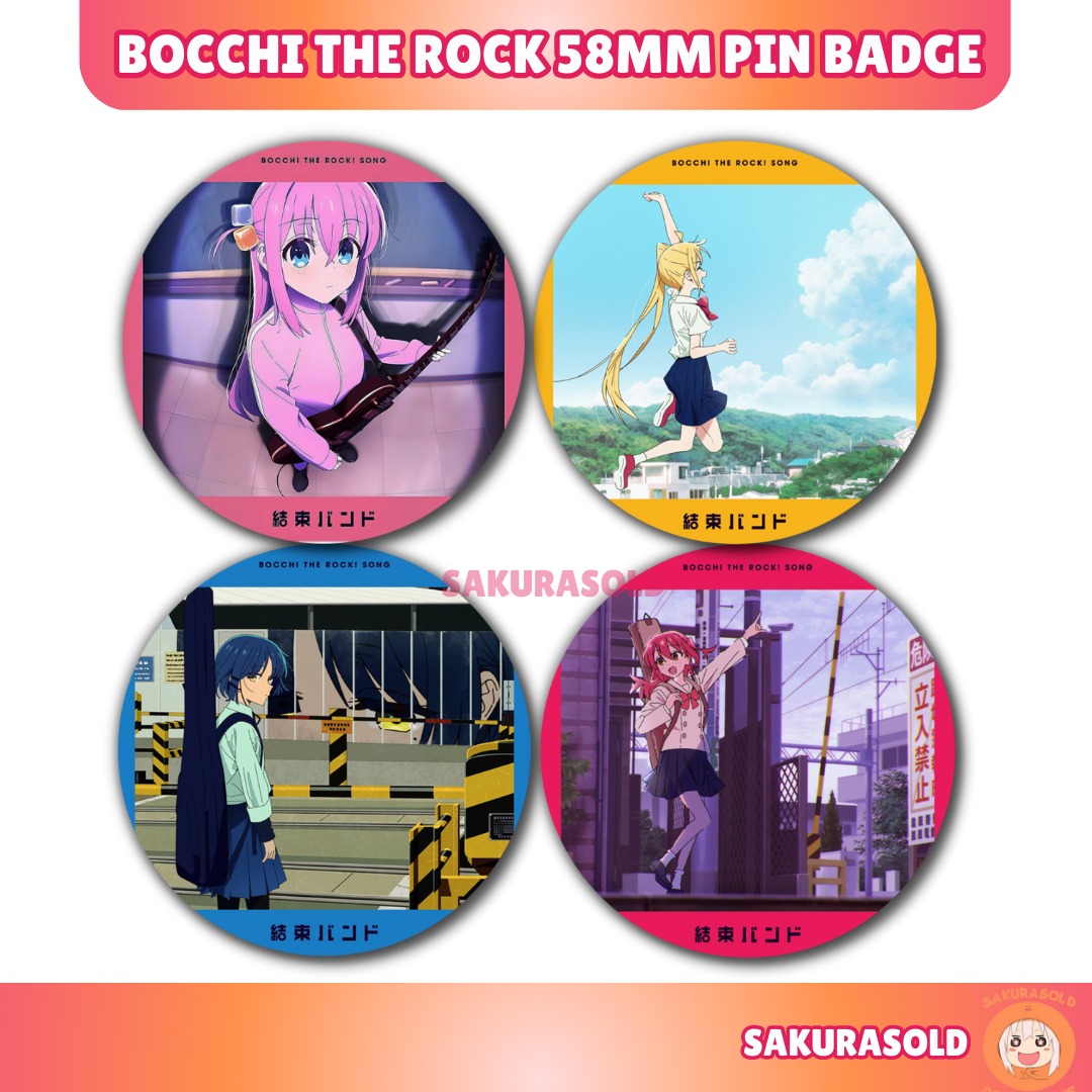 Bocchi The Rock 58mm Pin Badge Bocchi Pin Badge Bocchi The Rock Badge ...