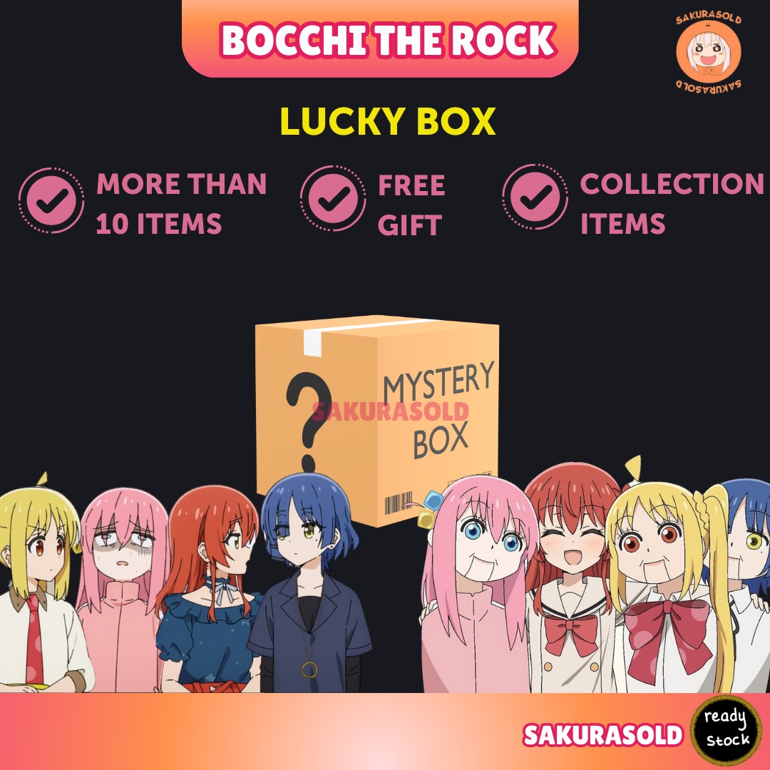 Bocchi The Rock Lucky Box Bocchi The Rock Gift Box Bocchi Keychain ...