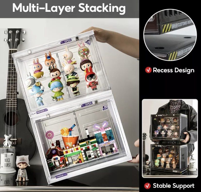 [Brand New] Pop Mart Acrylic Display Case, Hobbies & Toys, Memorabilia ...