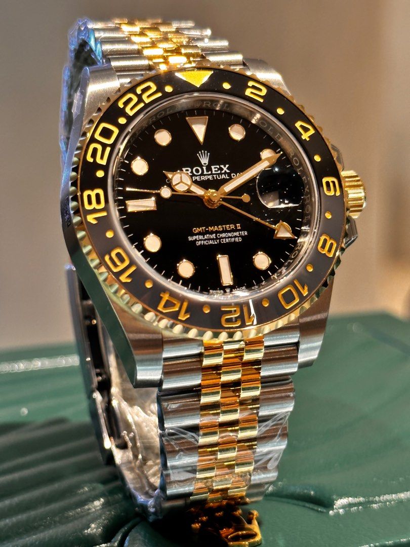 Brand New Rolex GMT-Master II Half Yellow Gold Jubilee Bracelet ...