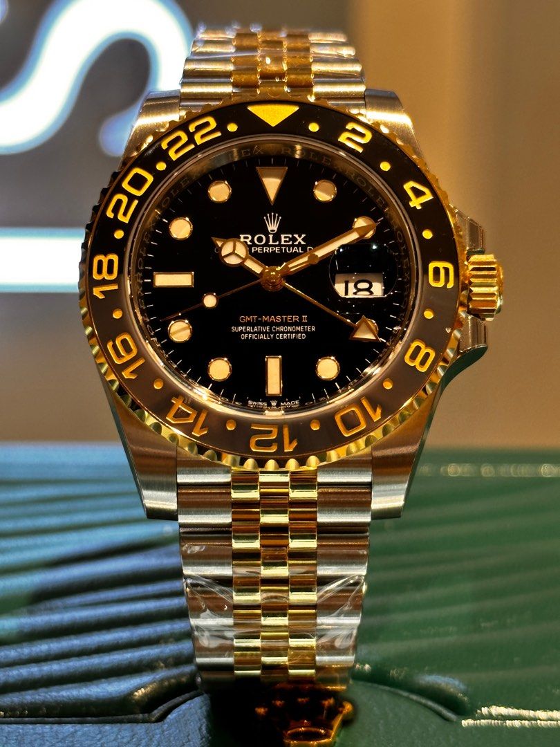 Brand New Rolex GMT-Master II Half Yellow Gold Jubilee Bracelet ...