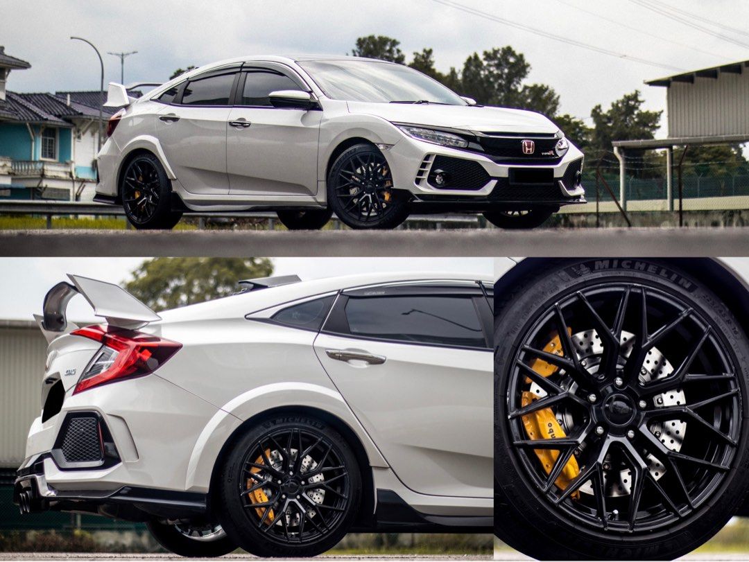 Brembo F40 + E-Brake 4 Pot Rear Brake Kit : Honda Vezel Civic / VW Golf ...