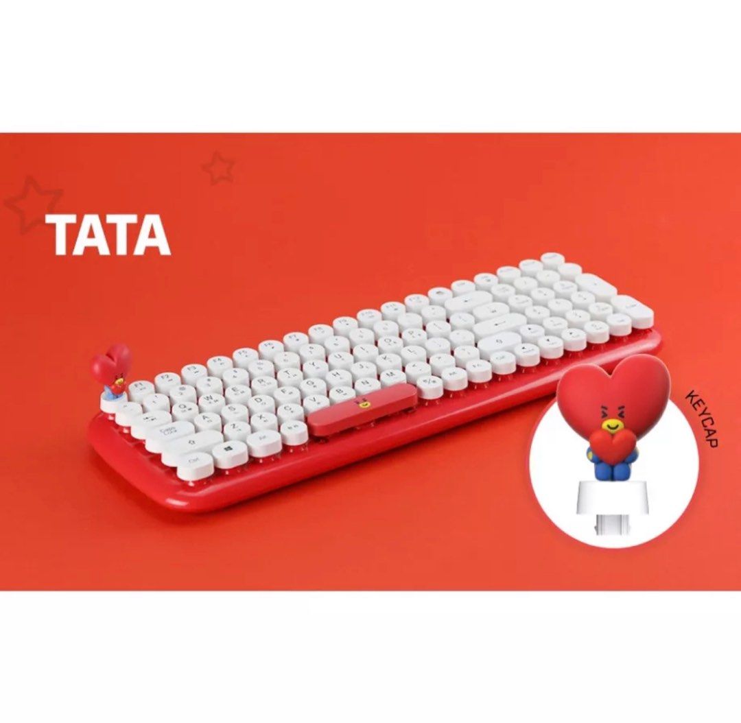BT21 Wireless Retro Keyboard TATA, Computers & Tech, Parts ...