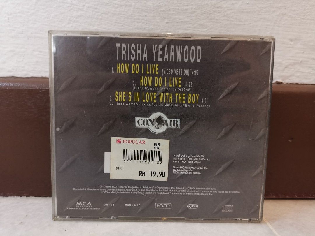 (CD) TRISYA YEARWOOD How Do I Live (Single), Hobbies & Toys, Music ...