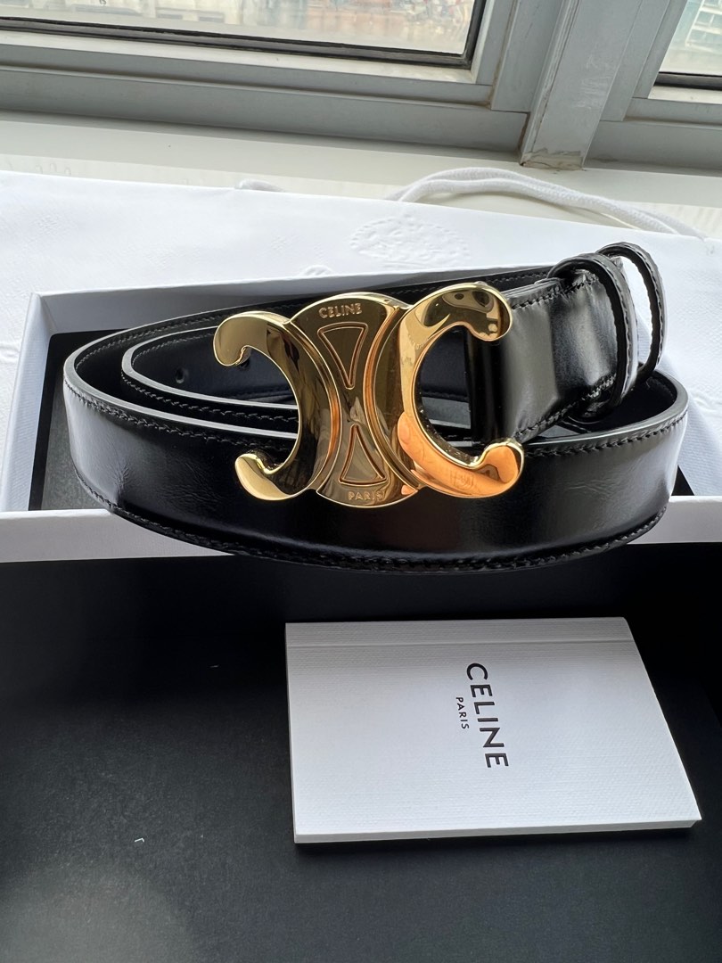 Celine triomphe belt, Women's Fashion, Watches & Accessories, Belts on ...