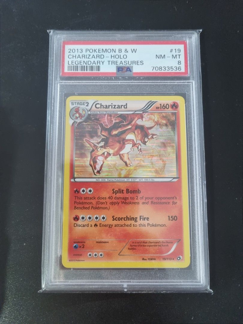 Charizard Holo PSA 8 | PSA SLABS | Fire-breathing Dragon |Dragon ...