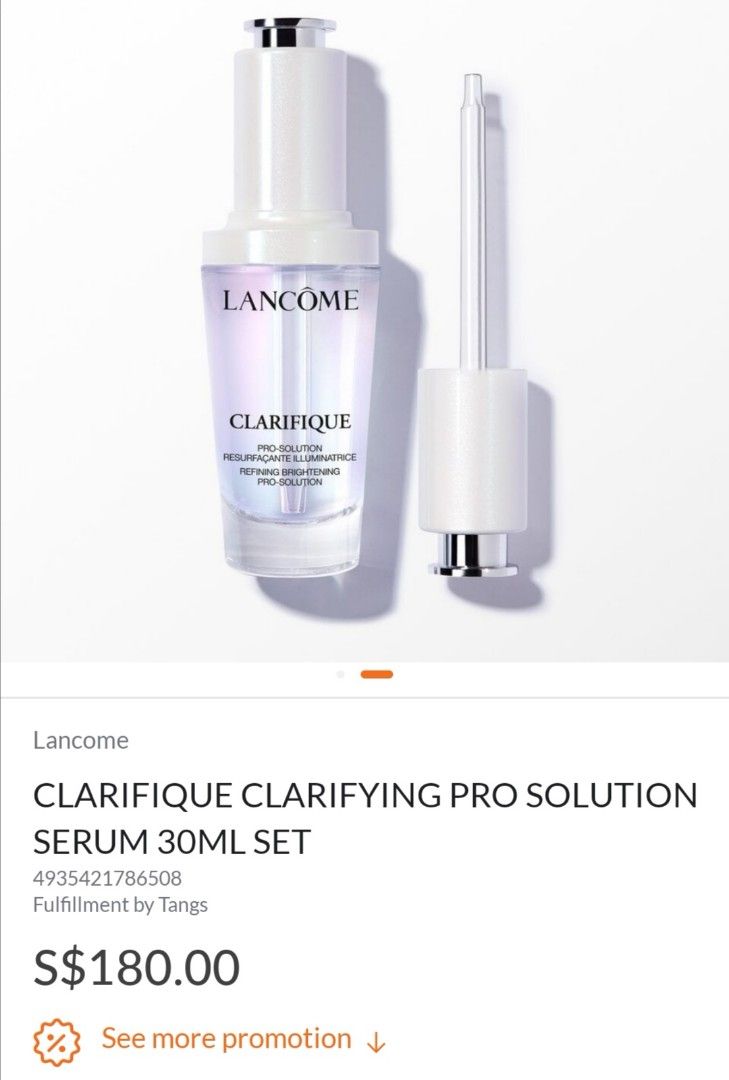 2023 new 🥂Lancome CLARIFIQUE CLARIFYING PRO-SOLUTION SERUM 7ml, Beauty & Personal Care, Face ...