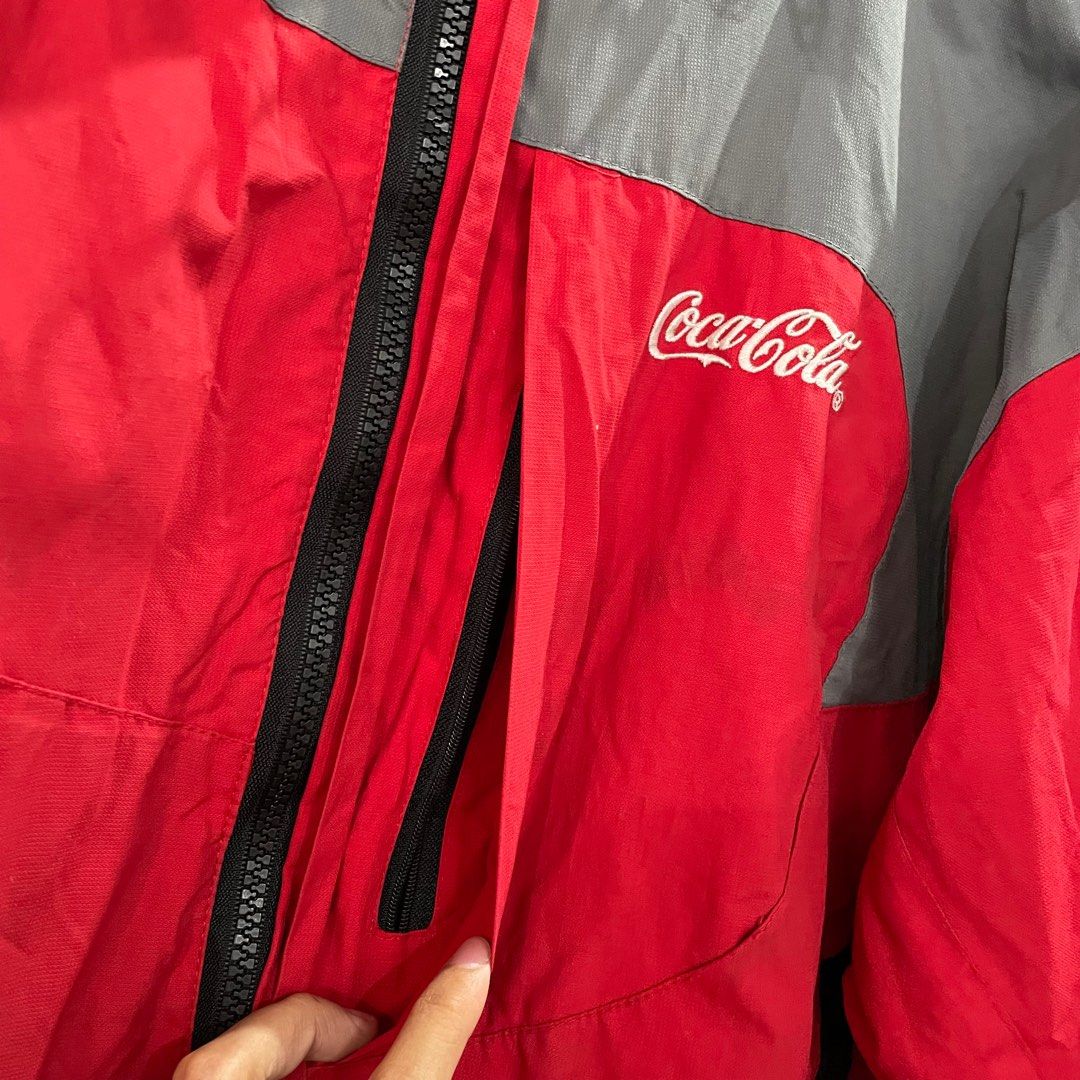 Coca Cola Outdoor Waterproof Jacket on Carousell
