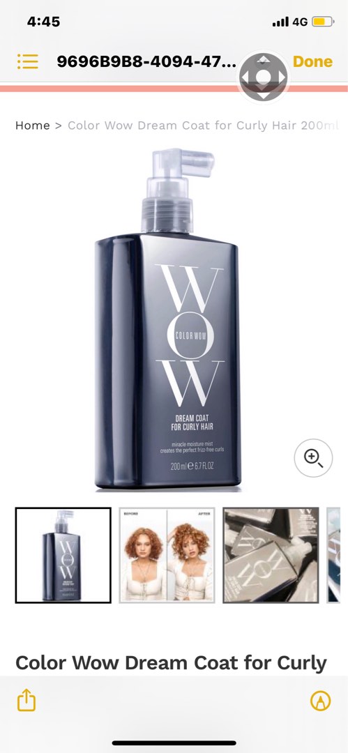 Color Wow Dream Coat for Curly Hair full size, Beauty & Personal Care ...