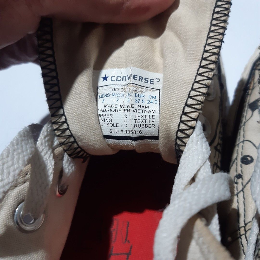 Converse x Kurt Cobain Edition High on Carousell