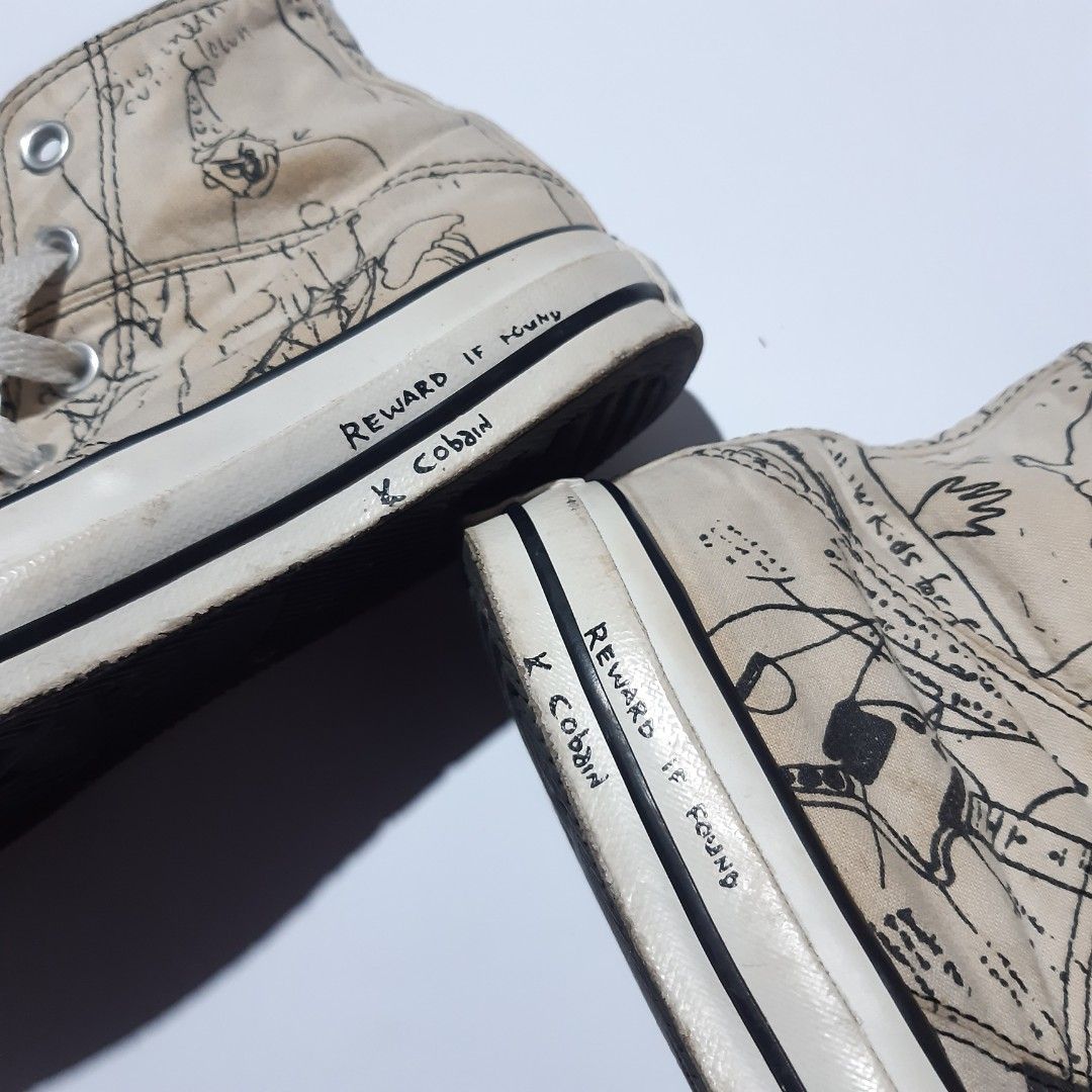 Converse x Kurt Cobain Edition High on Carousell