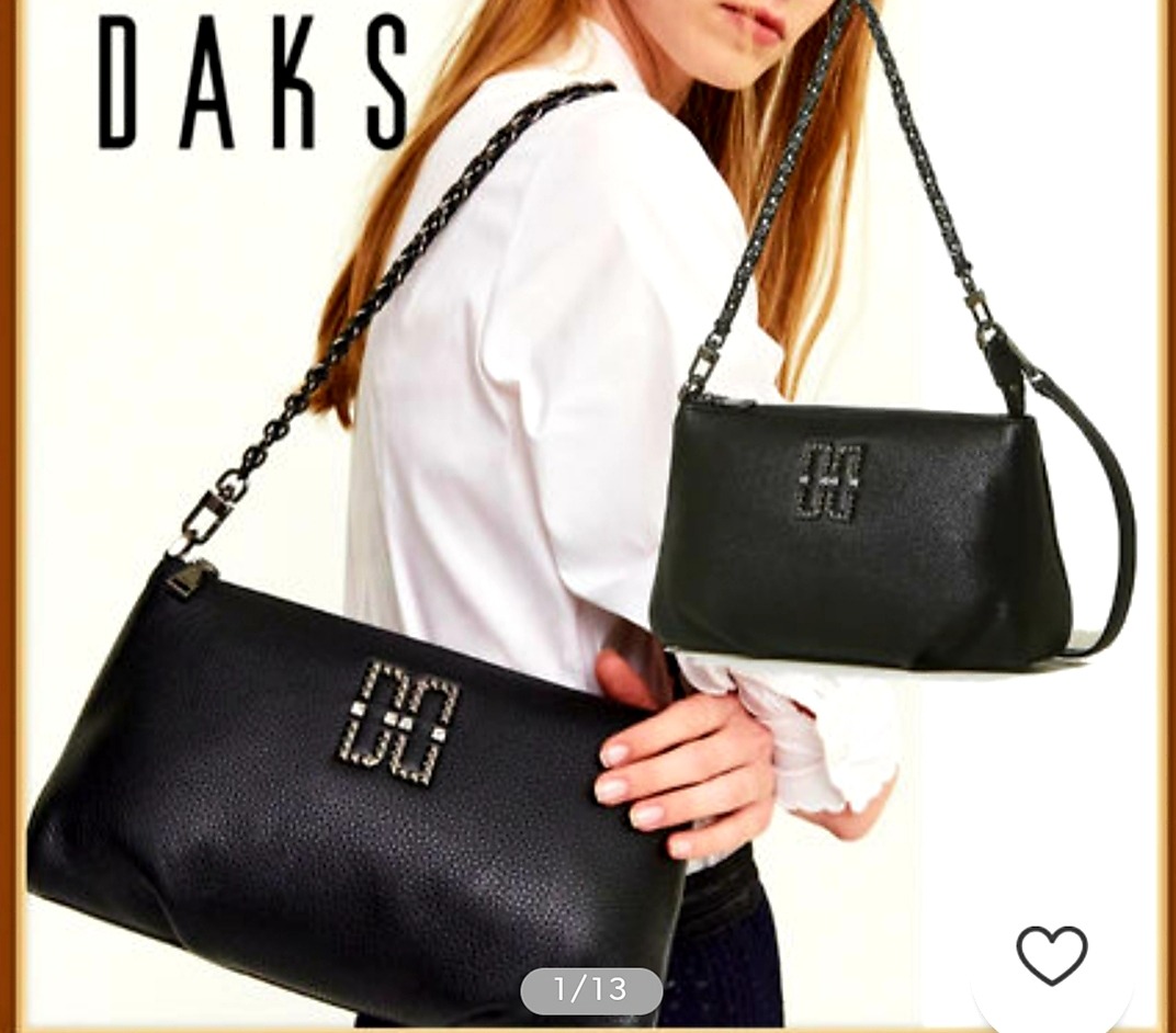 AUTHENTIC DAKS CASUAL STYLE CALF SKIN 2 WAY PLAIN LEATHER OFFICE STYLE ...