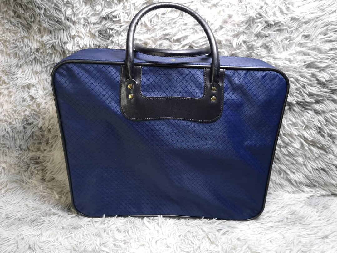 Dark Blue Suit Case Bag, Women's Fashion, Bags & Wallets, Tote Bags on ...