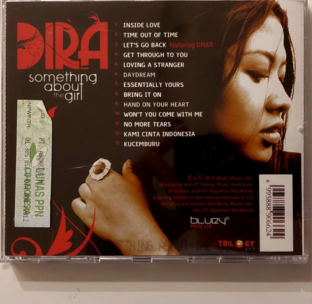 DIRA CD Something about the girl. Written and produced by Bluey of ...