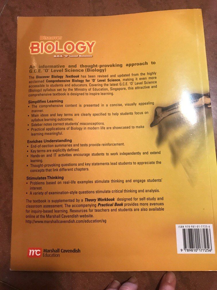 Discover Biology O Level Pure Science Textbook, Hobbies & Toys, Books ...