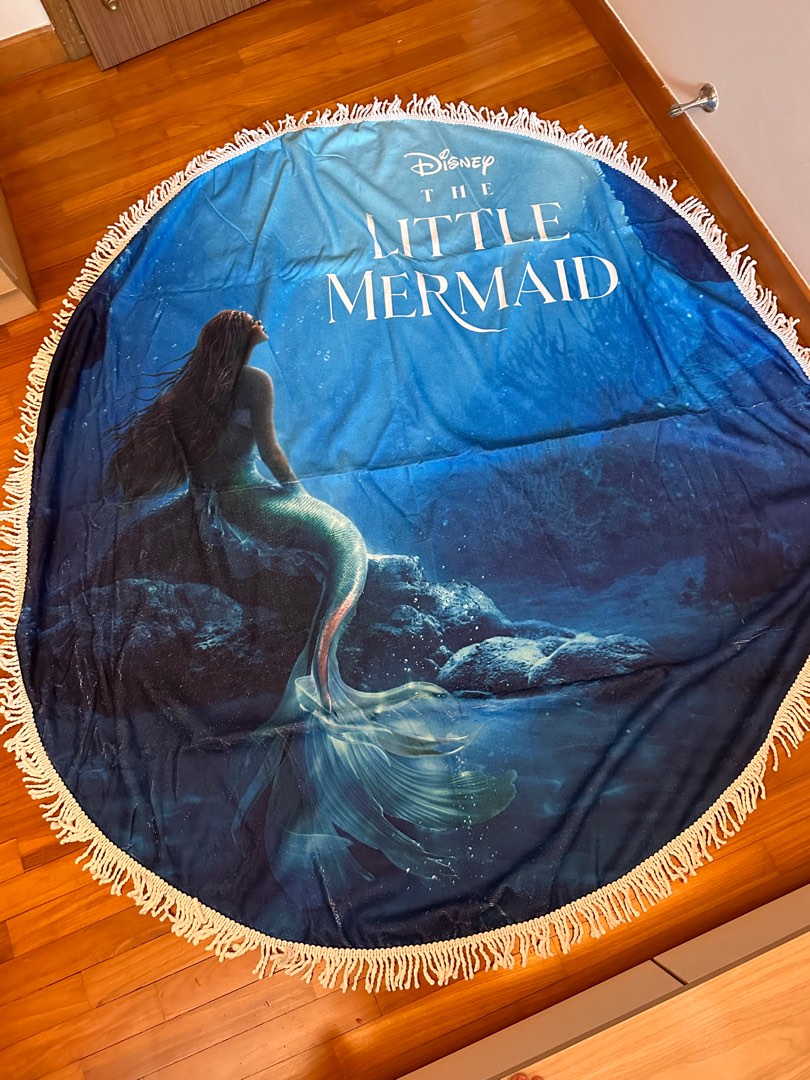 Disney The Little Mermaid beach towel, Hobbies & Toys, Memorabilia ...