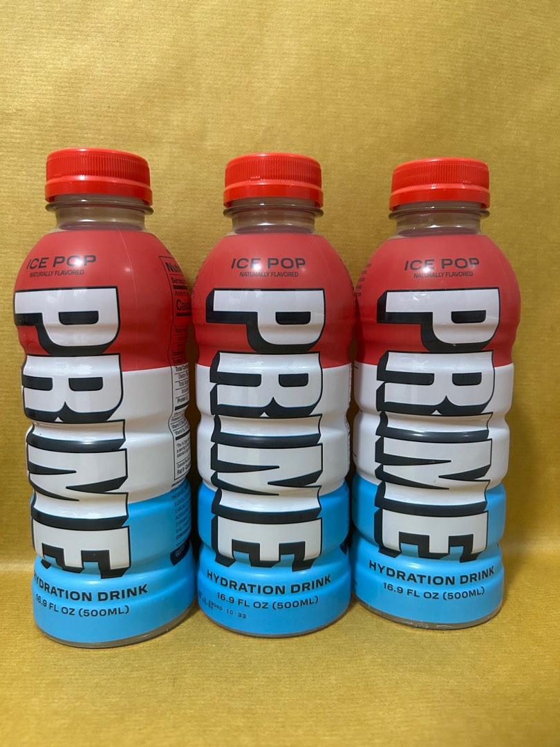 Drink prime ice pop flavour bottle by ksi and Logan Paul, Health ...