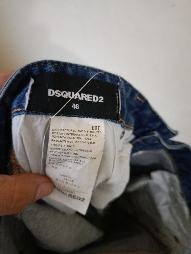 DSQUARED PAINT SPLATTER JEANS, Men's Fashion, Bottoms, Jeans on Carousell