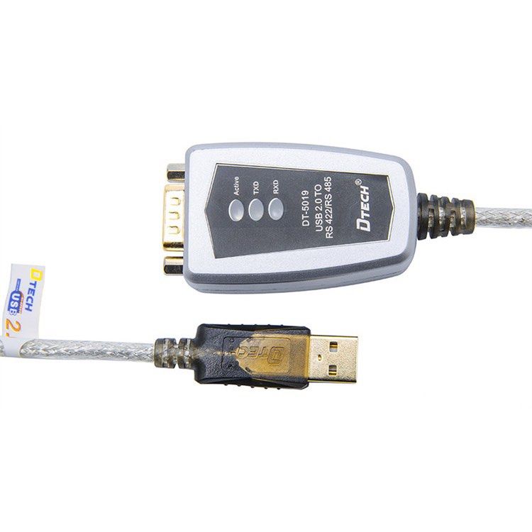 DTECH USB To RS485 RS422 Converter 9-Pin Serial Adapter Cable USB to rs422 Serial Port Module ...