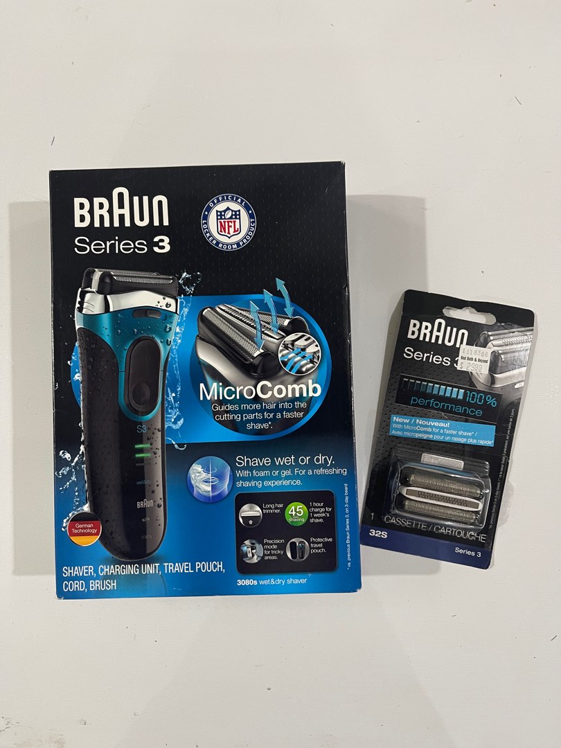 Electric shaver razor for men wet and dry with free shaver head ...