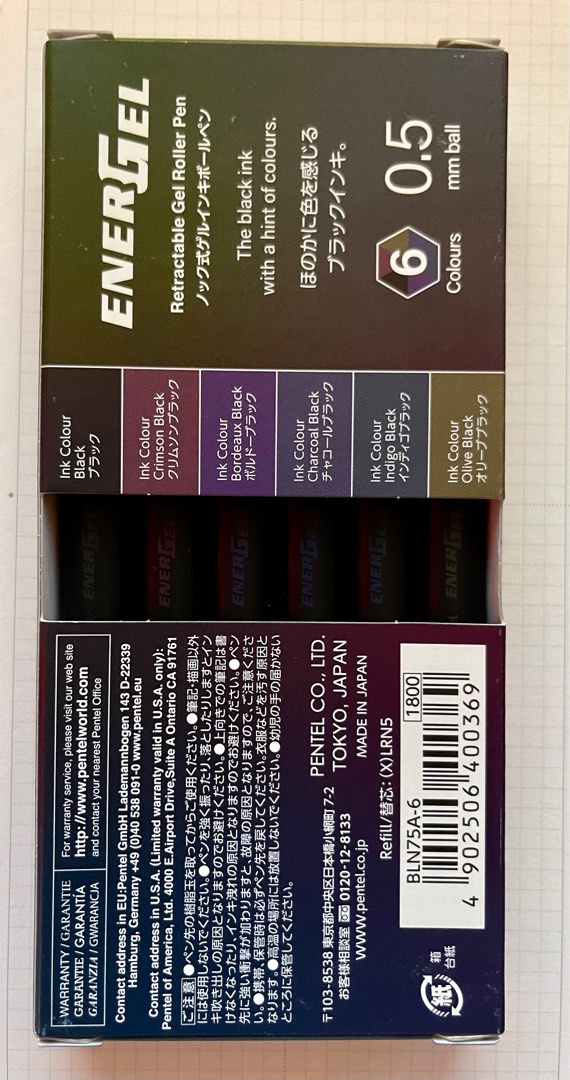 Energel Pen Set, Hobbies & Toys, Stationary & Craft, Other Stationery ...