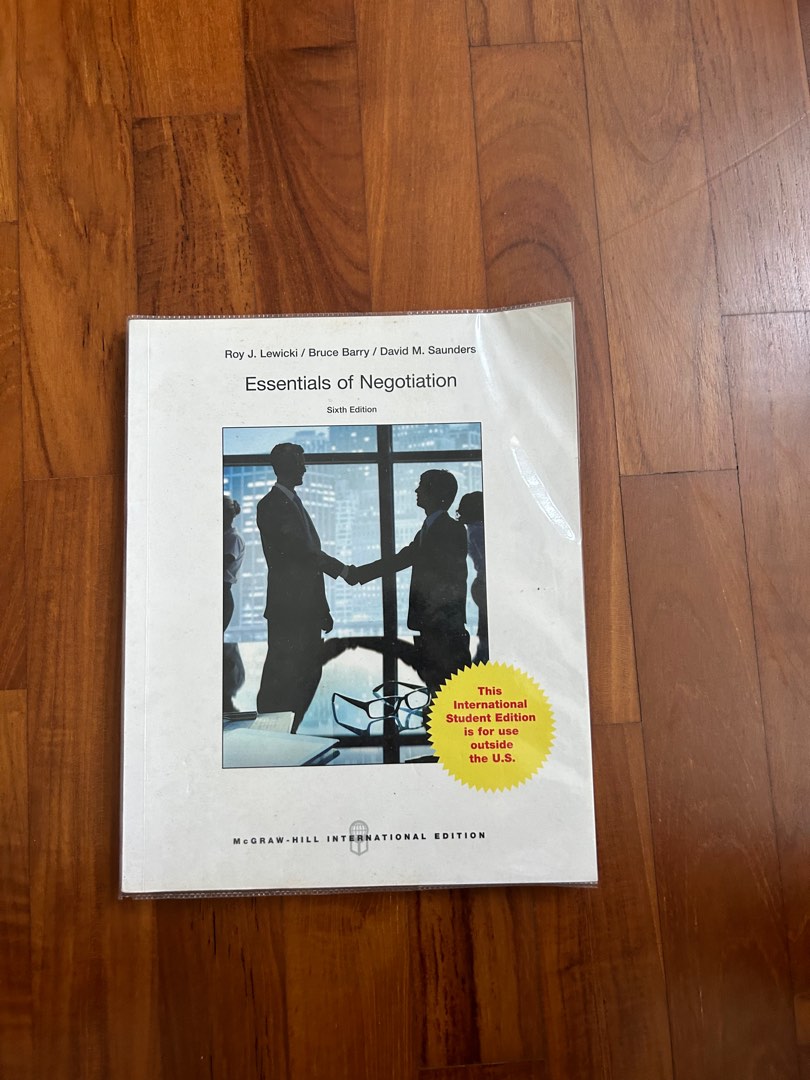 Essentials of negotiation 6th edition textbook, Hobbies & Toys, Books ...