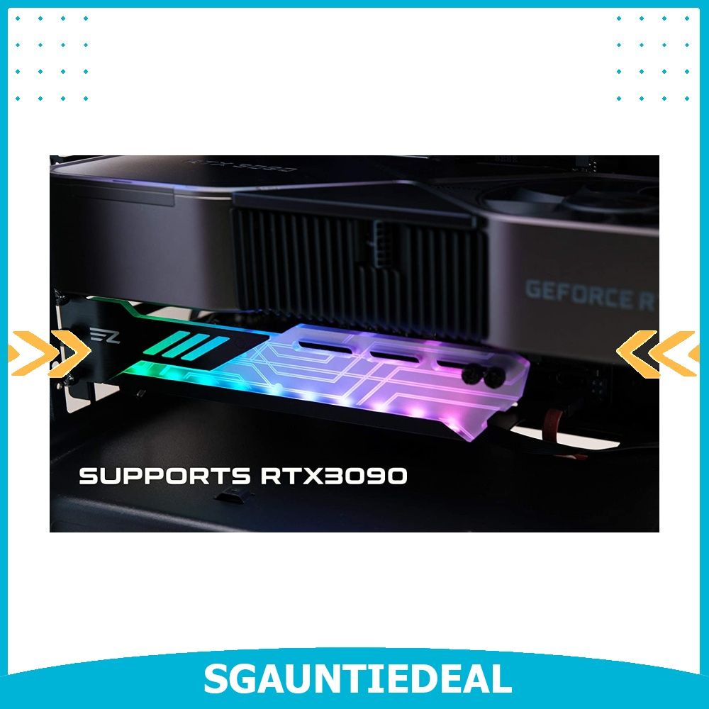 EZDIY-FAB RGB GPU Holder 5V 3-Pin Colorful RGB Graphics Card GPU ...