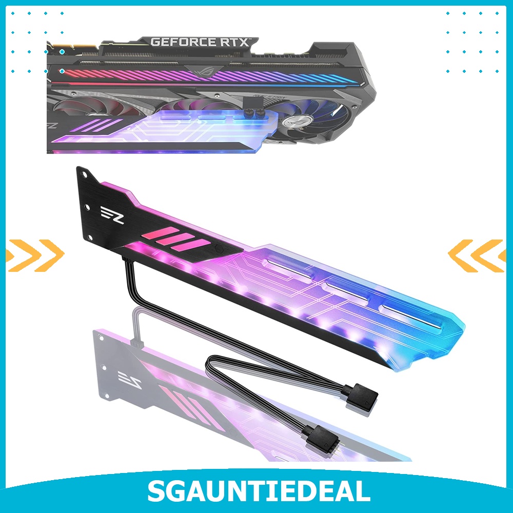 EZDIY-FAB RGB GPU Holder 5V 3-Pin Colorful RGB Graphics Card GPU ...