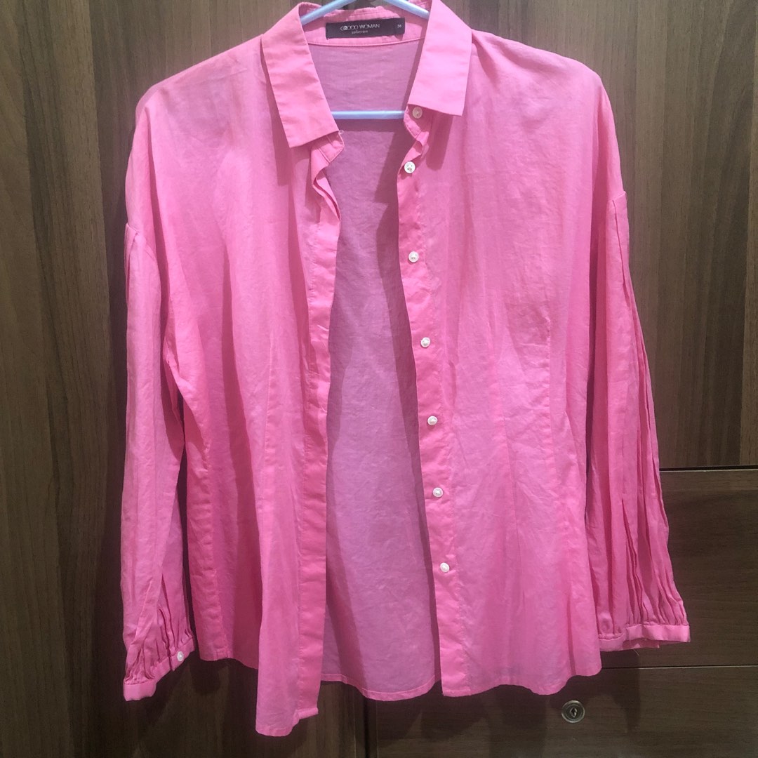 G2000 Pink Long sleeves Top, Women's Fashion, Tops, Longsleeves on ...