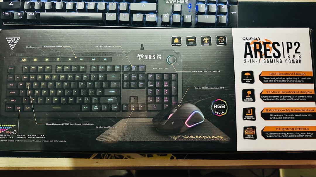 Gamdias Ares P2 keyboard, Computers & Tech, Parts & Accessories ...