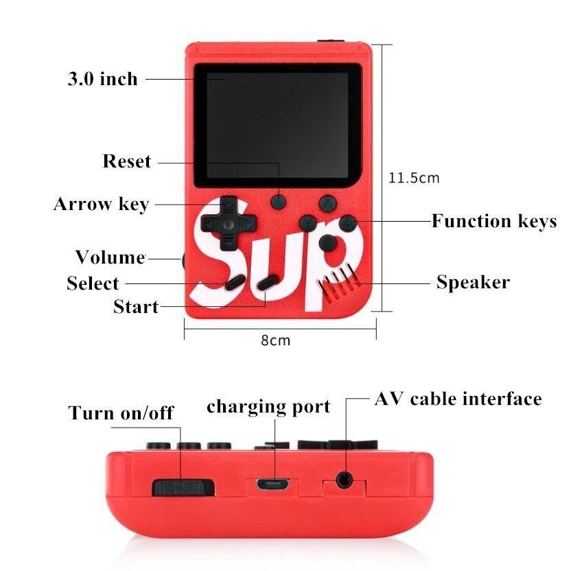 Game Boy SUP 400 in 1 Retro Classic Handheld Game Box Portable Console ...