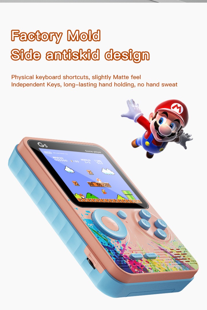 Game console Arcade 500 Games G5 Retro Handheld Game Console Portable ...
