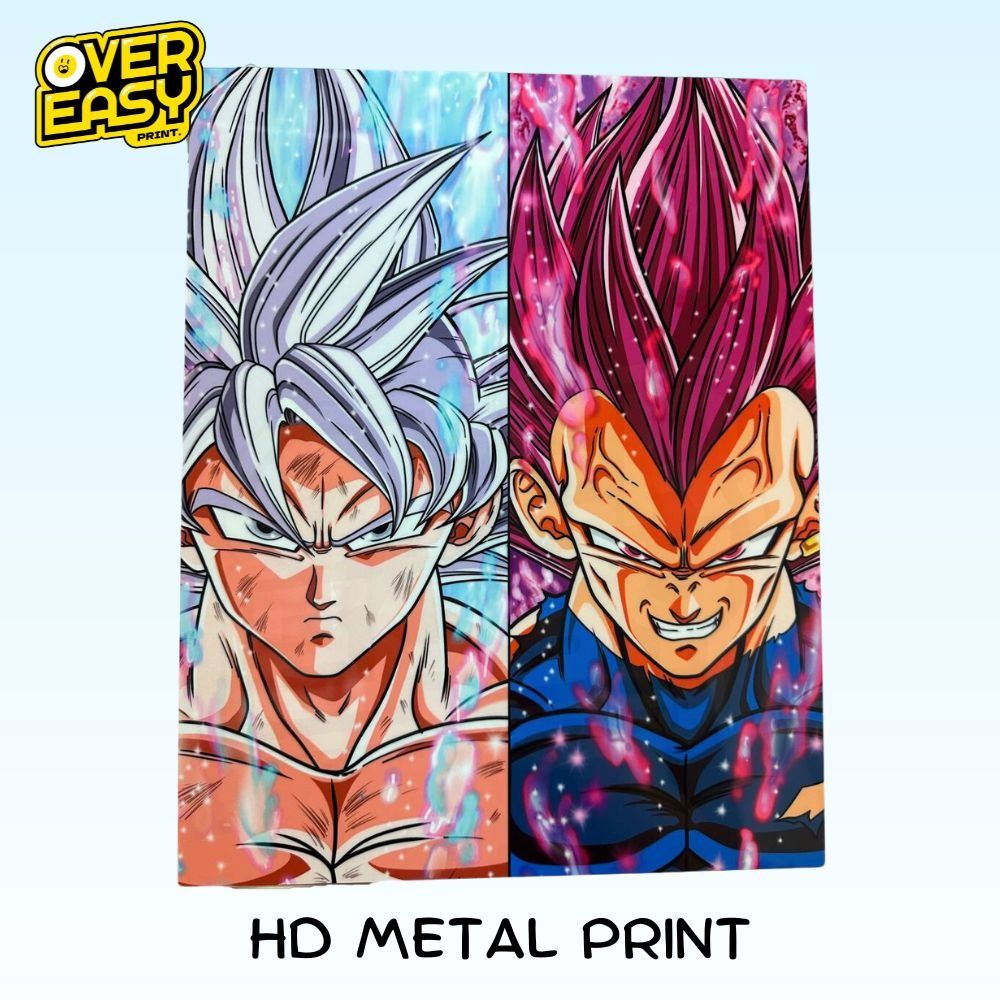 Goku & Vegeta Ultras Dragon Ball Z HD Super Glossy Metal Print 21 x 31 ...