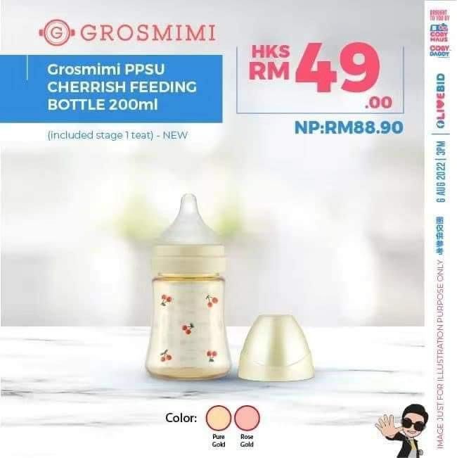 Grossmimi Feeding Bottle & Teat, Babies & Kids, Nursing & Feeding ...